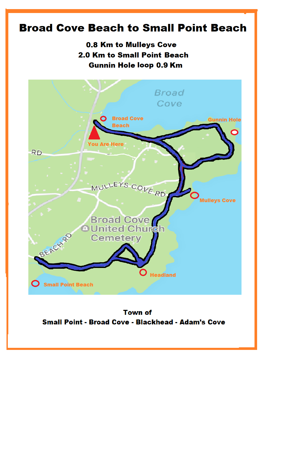 Trails in Our Town – Town of Small Point, Broad Cove, Blackhead , Adam ...